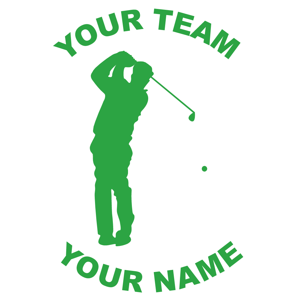 Golf Fundraiser Car Stickers Decals