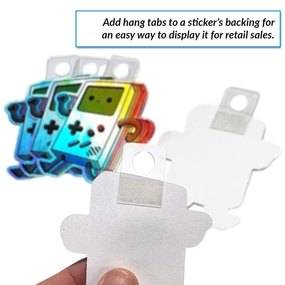Get Your Stickers Retail-Ready With Adhesive Hang Tabs