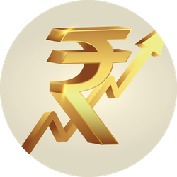 Indian Rupee Growth Sticker