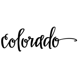 Colorado Hand Lettering Transfer Sticker