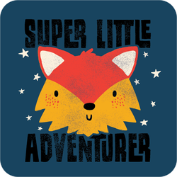 Super Little Adventurer Fox Sticker