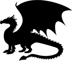 Fantastic Mythology Dragon Cutout Sticker