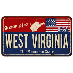 West Virginia Car Stickers and Decals