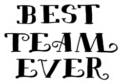 Best Team Ever Cheerleader Sticker