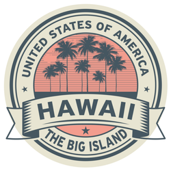USA Hawaii The Big Island Sticker