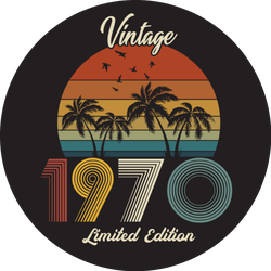 1970 Vintage Retro Limited Edition Sticker