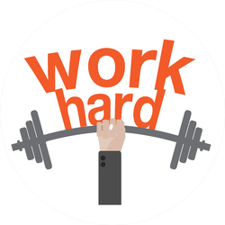 Work Hard Fitness Sticker