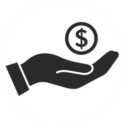 Money In Hand Sticker