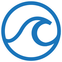 Simple Wave Circle Sticker