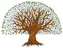 Big Tree With Roots Sticker