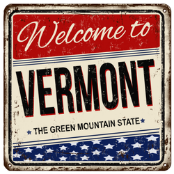 Welcome To Vermont Sign Sticker