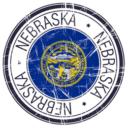 Great State Of Nebraska Postal Sticker