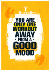Workout Inspirational Quote Sticker
