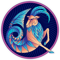 Capricorn Zodiac & Astrology Stickers & Car Decals