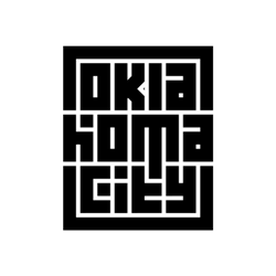 Oklahoma City Calligraphy Logo Sticker