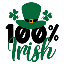 100% Irish Sticker
