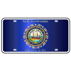 New Hampshire License Plate State Flag Sticker
