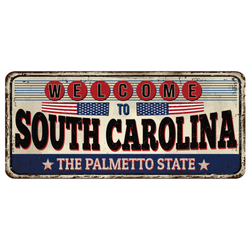 Welcome To South Carolina License Plate Sticker