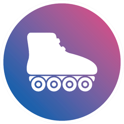 Rollerblades Symbol Sticker