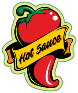 Red Pepper Hot Sauce Sticker