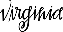 Virginia Script Sticker