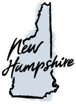 Hand Drawn New Hampshire State Sticker