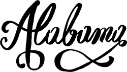 Alabama State Script Sticker