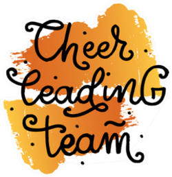 Cheerleading Team Lettering Sticker