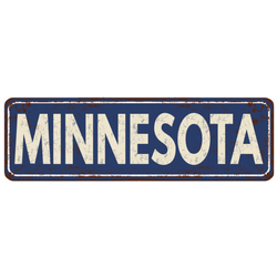 Minnesota Metal Sign Sticker