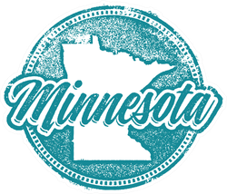 Grunge Minnesota Sticker