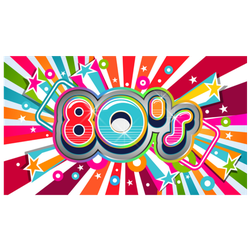 80s Vintage Party Illustration Sticker