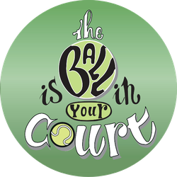 The Ball Is In Your Court Sticker