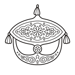 Wau Bulan, Traditional Malay Moon Kite Sticker