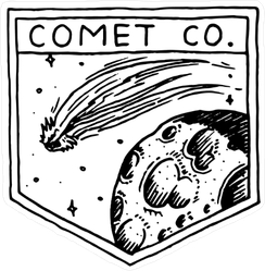 Comet Company Shield Sticker