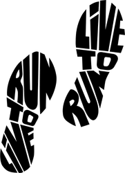 Run To Live Live To Run Sticker