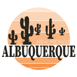 Albuquerque New Mexico Skyline Sticker