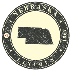 Nebraska 1867 Lincoln Badge Sticker