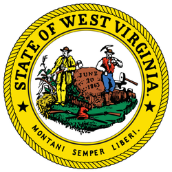 Great Seal Of The Federal State Of West Virginia Sticker