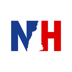 New Hampshire Initials And Map Sticker