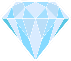 Blue Diamond Sticker