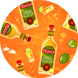 Mexican Tequila Repeating Pattern Sticker