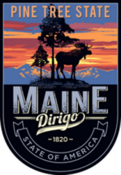 Maine Banner Sticker