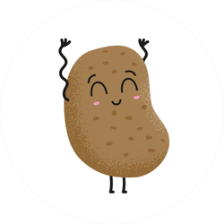 Dancing Potato Sticker