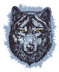 Blue Wolf Sticker