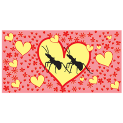 Ant Love Card Sticker