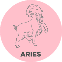 Astrological Sign Simple Aries Sticker