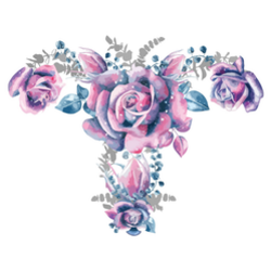 Beautiful Abstract Female Reproductive System Sticker