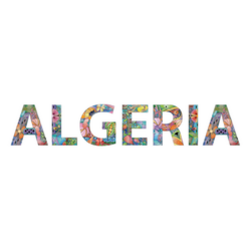 Beautiful Country Algeria Lettering Sticker