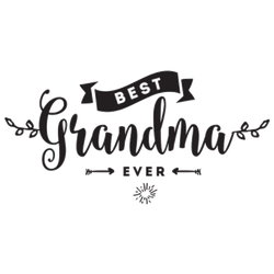 Best Grandma Ever Sun Sticker