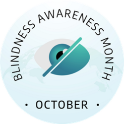 Blindness Awareness Month Circle Sticker